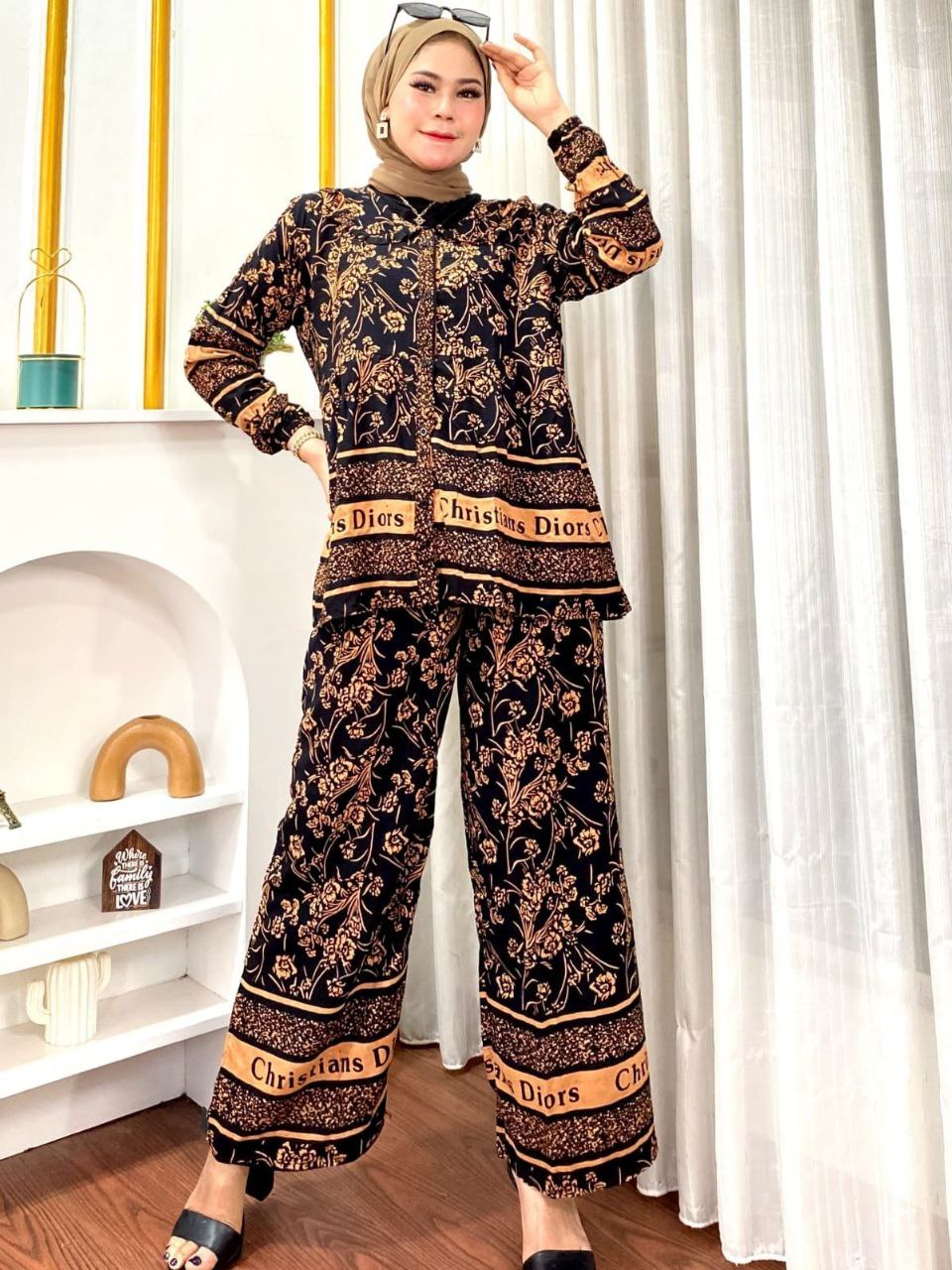 Jual One Set Baju Dan Celana Rayon Ld 120 Terbaru Viral Elegan | Shopee ...