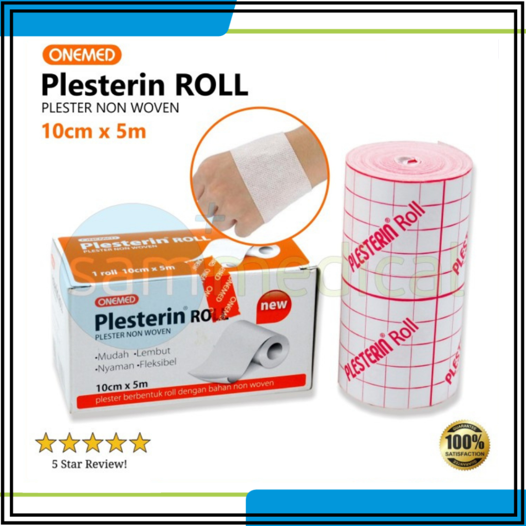 Jual OneMed Plester Luka / Plesterin Roll / Plester Non Woven / Penutup ...