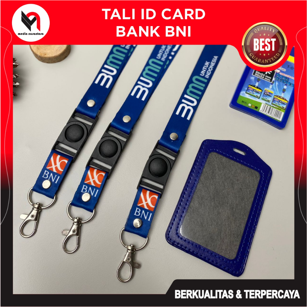 Jual Tali Id Card BNI BUMN Terbaru Printing 2 sisi | Shopee Indonesia