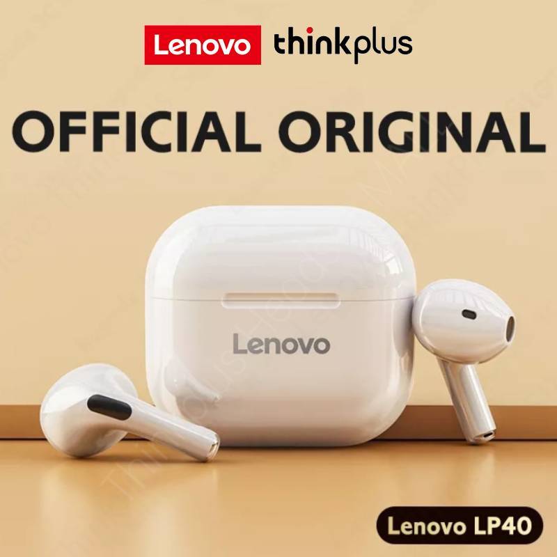 Jual Lenovo Thinkplus LP40 True Wireless Bluetooth Headset TWS Bluetooth V5.1 Mini Earphone ...