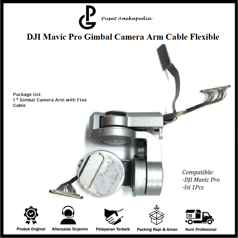 Jual DJI Mavic Pro Gimbal Camera Arm & Cable Flexible - Gimbal Tanpa ...