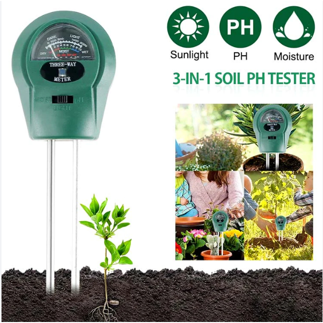 Jual Soil Analyzer 3 in 1 Cek Tester Ukur Moisture Light pH Meter Tanah ...