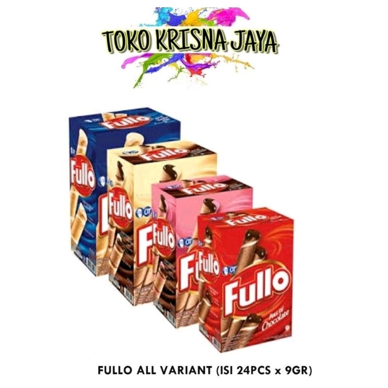 Jual FULLO WAFER ROLLS RASA COKLAT | VANILLA | CHOCOLATE STRAWBERRY ...