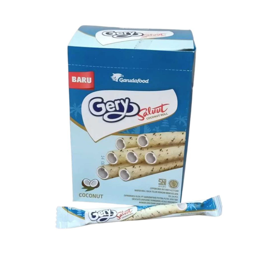 Jual Gery Coconut Roll Kelapa Stick 7gr [1 Box/24pcs] | Shopee Indonesia