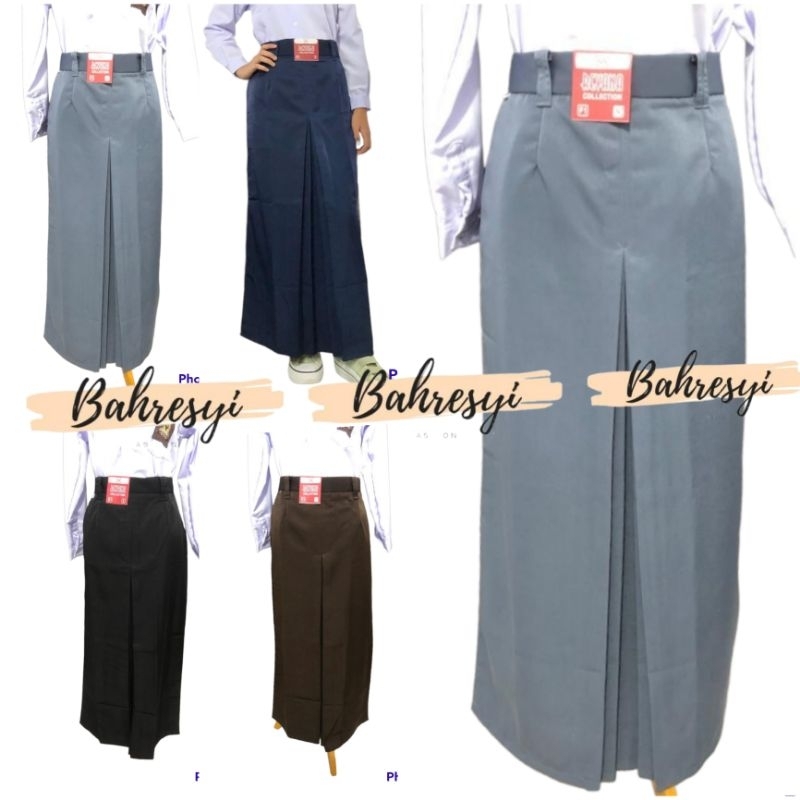 Jual ROK SPAN SEKOLAH SMA/SMK/SMP // ROK SEKOLAH REMPEL DEPAN // ROK ...