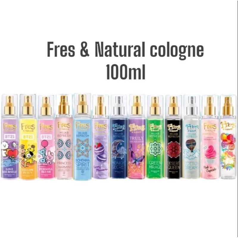 Jual fres & natural spray cologne parfum fresh 100 ml | Shopee Indonesia