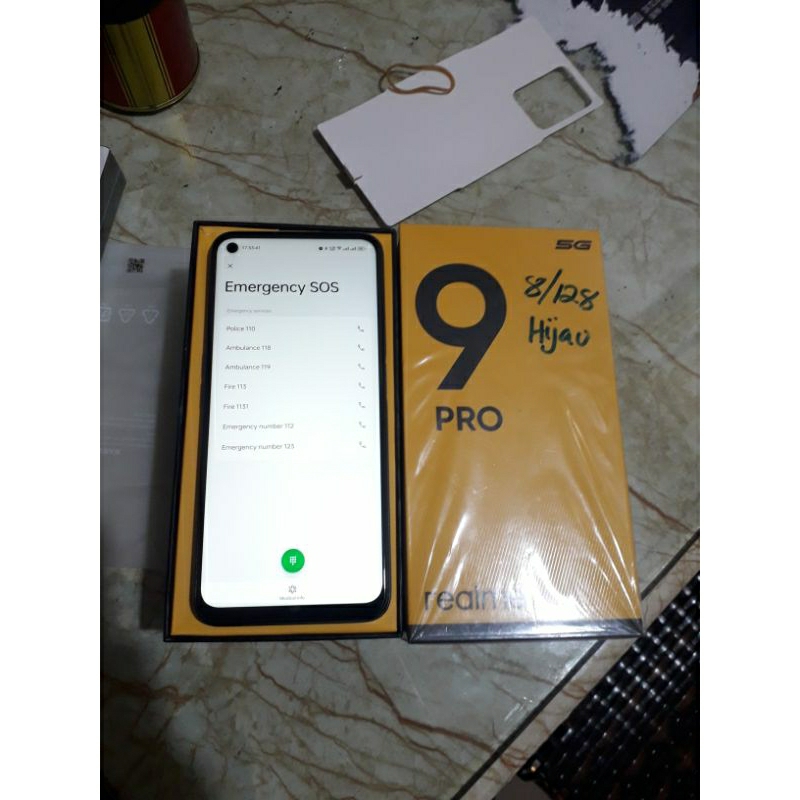Jual Realme 9 pro 8/128 5G green second Komplit No minus Eks garansi Nasional | Shopee Indonesia