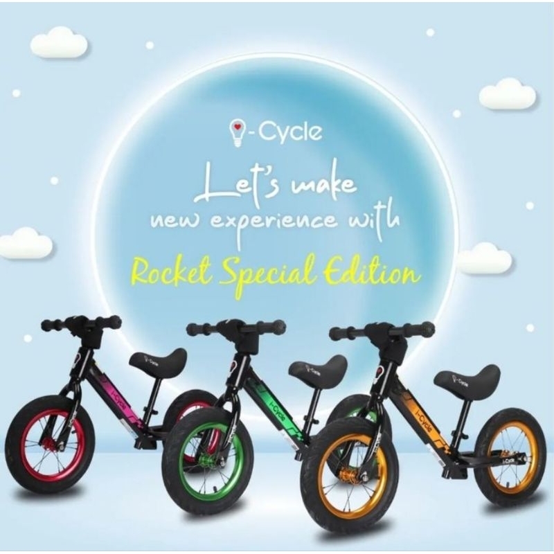 Jual SEPEDA KESEIMBANGAN PUSHBIKE BALANCE BIKE ICYCLE ROCKET / ROCKET ...