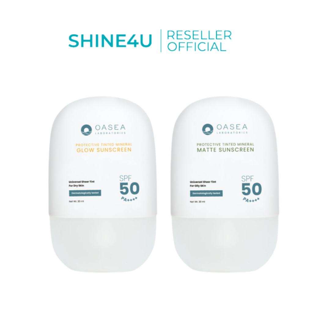 Jual OASEA Protective Tinted Mineral/Tinted Matte Glow Sunscreen 30 ml ...