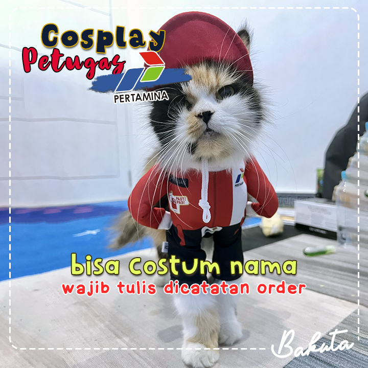 Jual Kostum Cosplay Seragam Pertamina untuk kucing dan anjing / Baju ...