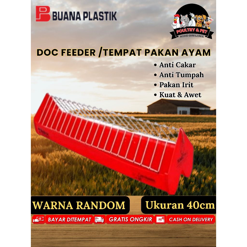 Jual Tempat Makan Ayam Pakan Ayam Kawat Doc Feeder Anak Ayam Itik 40cm | Shopee Indonesia