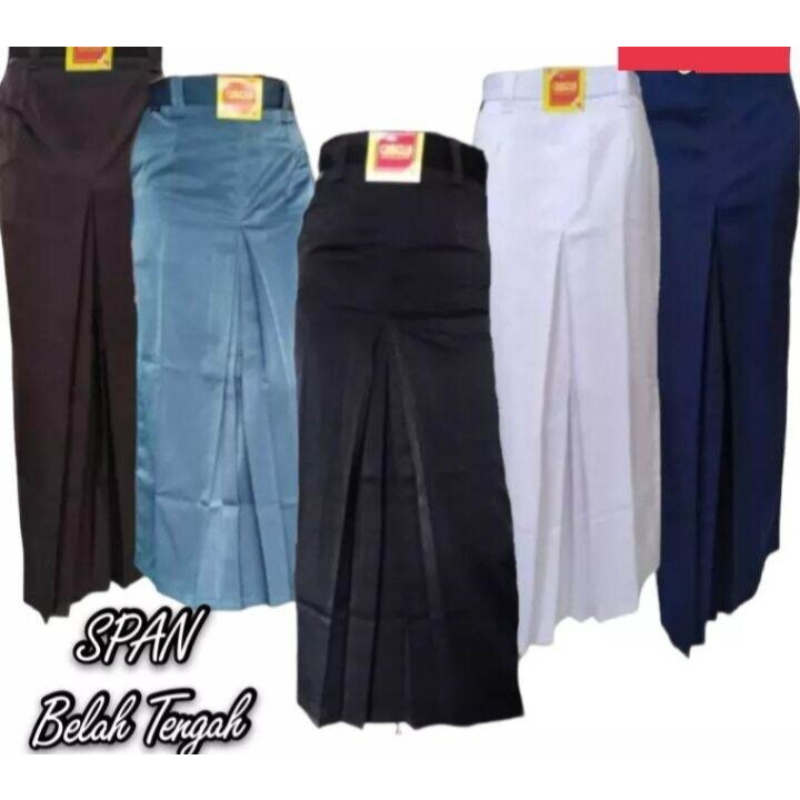 Jual ROK SPAN DEPAN REMPEL BELAH SATU SEKOLAH SMP SMA SMK WARNA ABU ...