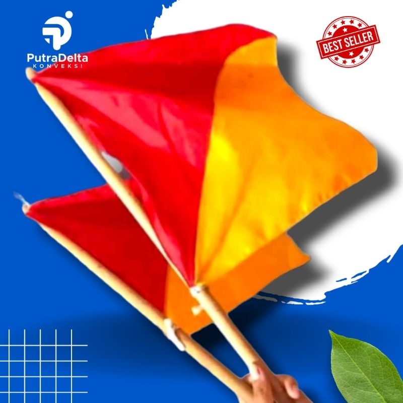 Jual BENDERA SEMAPHORE PRAMUKA 2 PCS DAN STICK 2 PCS BENDERA SEMAPHORE ...