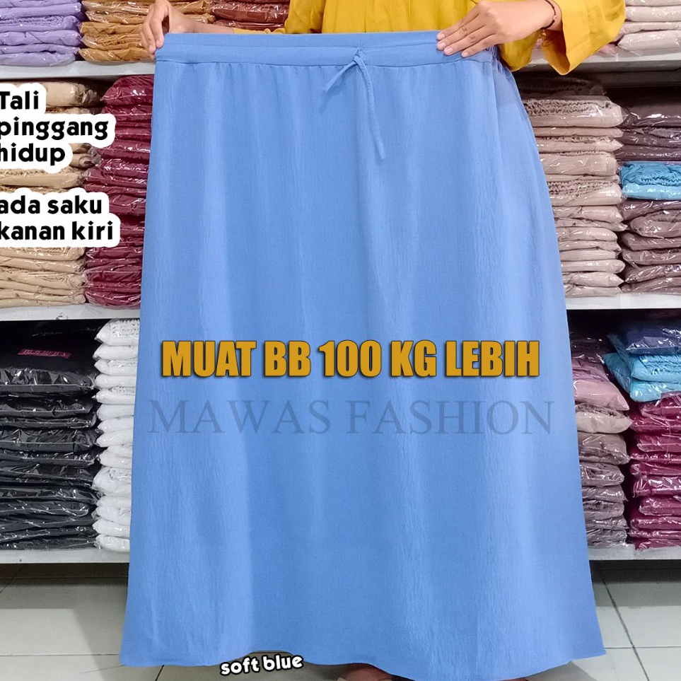 Jual Top Seller BB 100 kg+ Rok crinkle super jumbo - Rok crinkle big ...