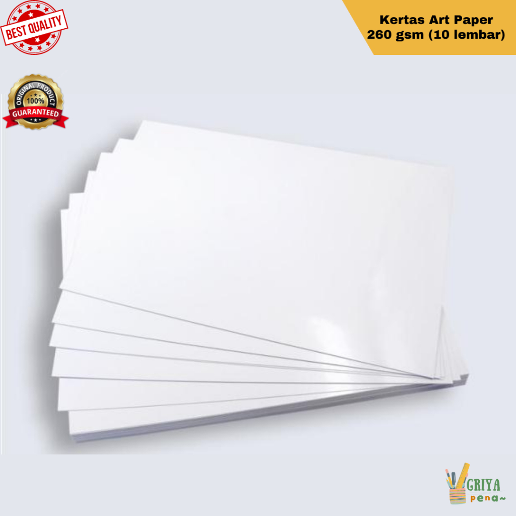 Jual Kertas ART PAPER 260 gram/Kertas ART Paper Folio F4 260 gram isi ...