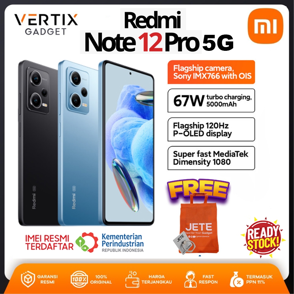 Jual Xiaomi Redmi Note 12 Pro 5G Handphone Xiaomi Note 12 Pro 5G 8 ...