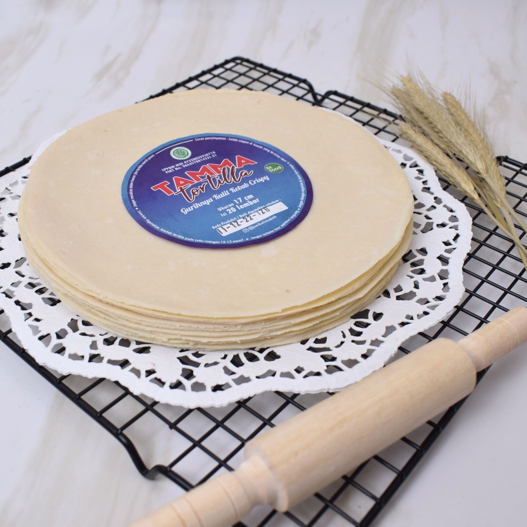 Jual TORTILLA TAMMA Catering 17 Cm Kulit Kebab isi 20 Pcs | Shopee ...