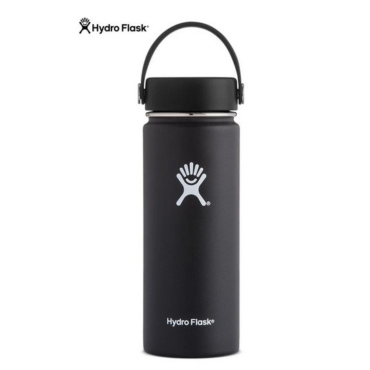 Jual Botol Hydro Flask 18 oz Wide Mouth w/ Flex Cap Black 532ml | Shopee Indonesia