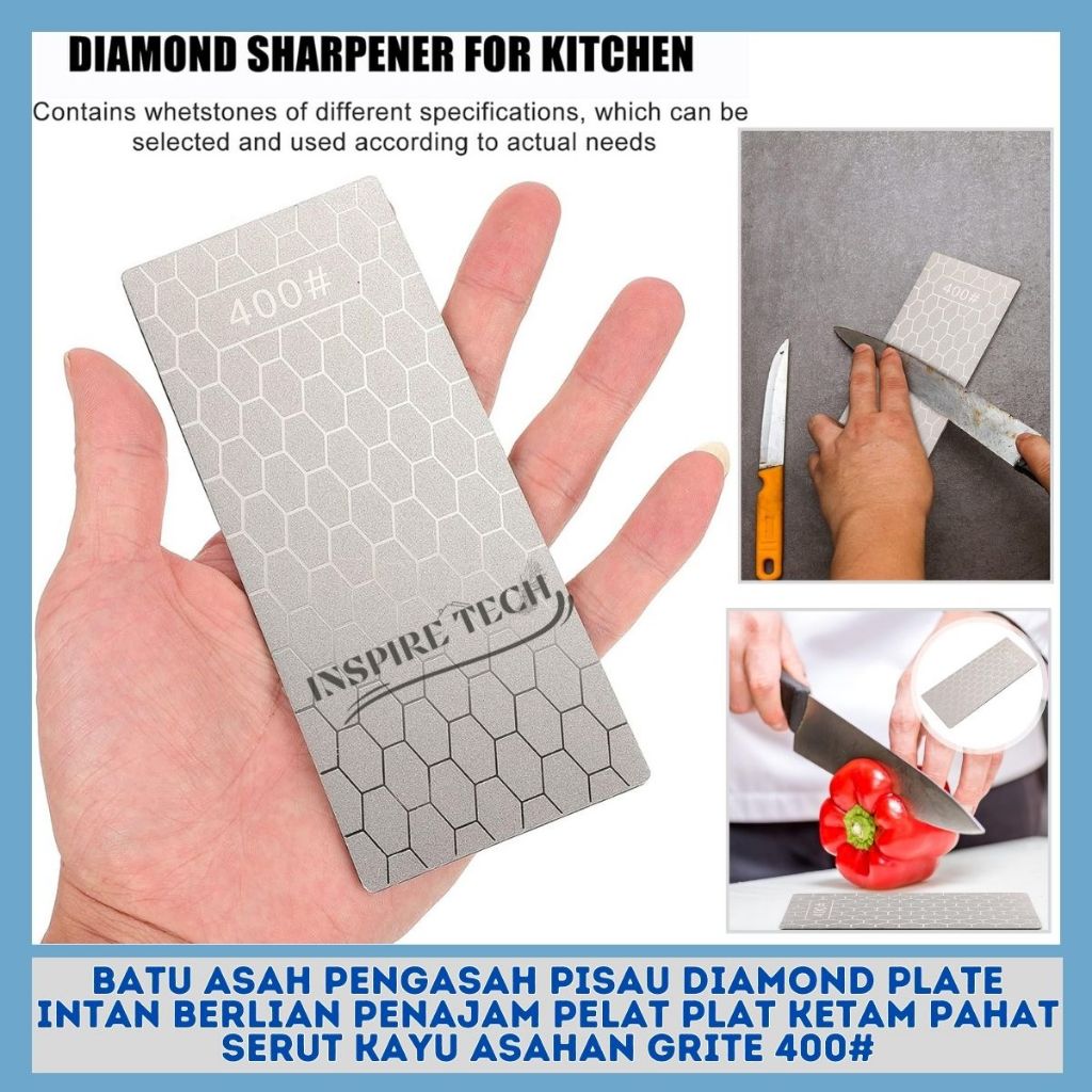 Jual Batu Asah Pengasah Pisau Diamond shapening plate untuk mengasah ...