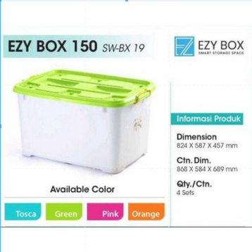 Jual Kontainer Box / Container Box uk 150 L / Container Box Ezy ...