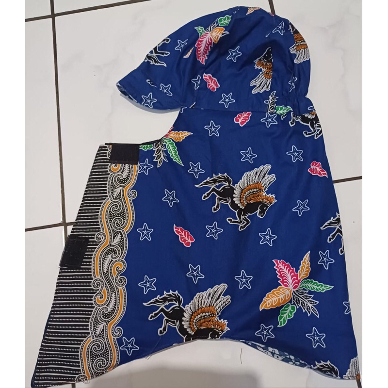 Jual TOPI MANCING KERPUS MOTIF BATIK PROYEK WELDING PELINDUNG WAJAH ...