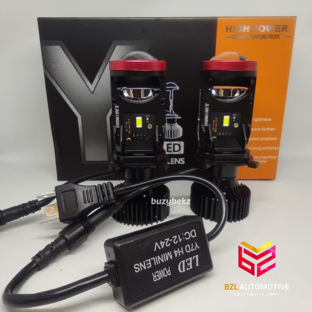 Jual BZL Y7D LAMPU LED MOBIL MOTOR H4 MINI PROJEKTOR PROJIE Y7D ...