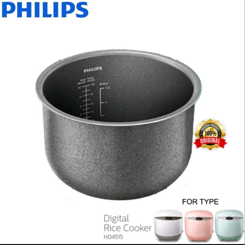 Jual Panci Magic com Iner Pot Daleman Rice Cooker PHILIPS HD 4515 ...