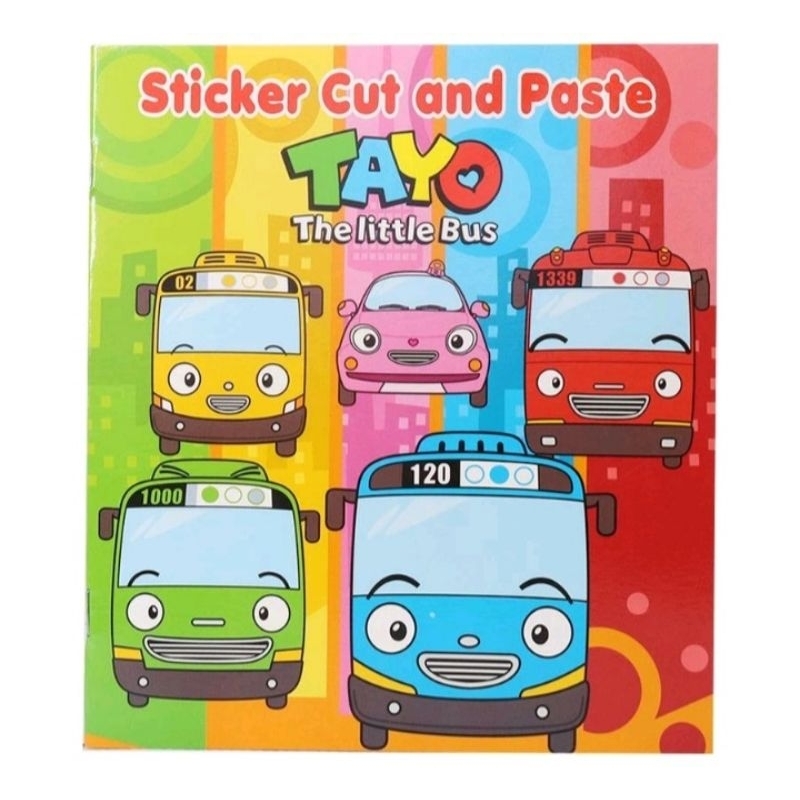 Jual buku sticker tayo buku mewarnai tayo | Shopee Indonesia