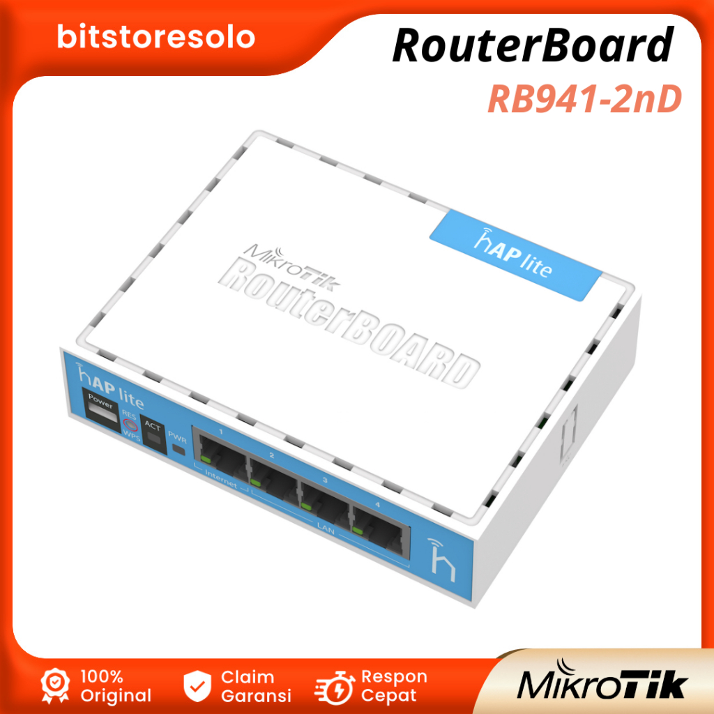 Jual Mikrotik RouterBoard Router hAP lite RB 941-2nD RB941 2nD | Shopee ...