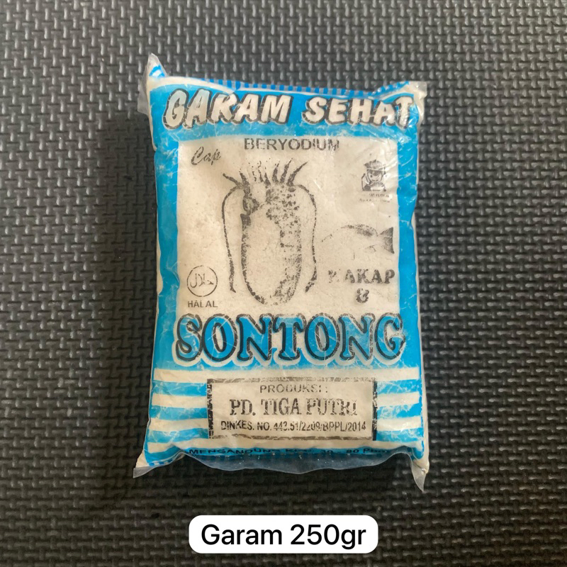 Jual GARAM MASAK BERYODIUM | GARAM SONTONG (1 BALL ISI 40 PCS / 250 ...