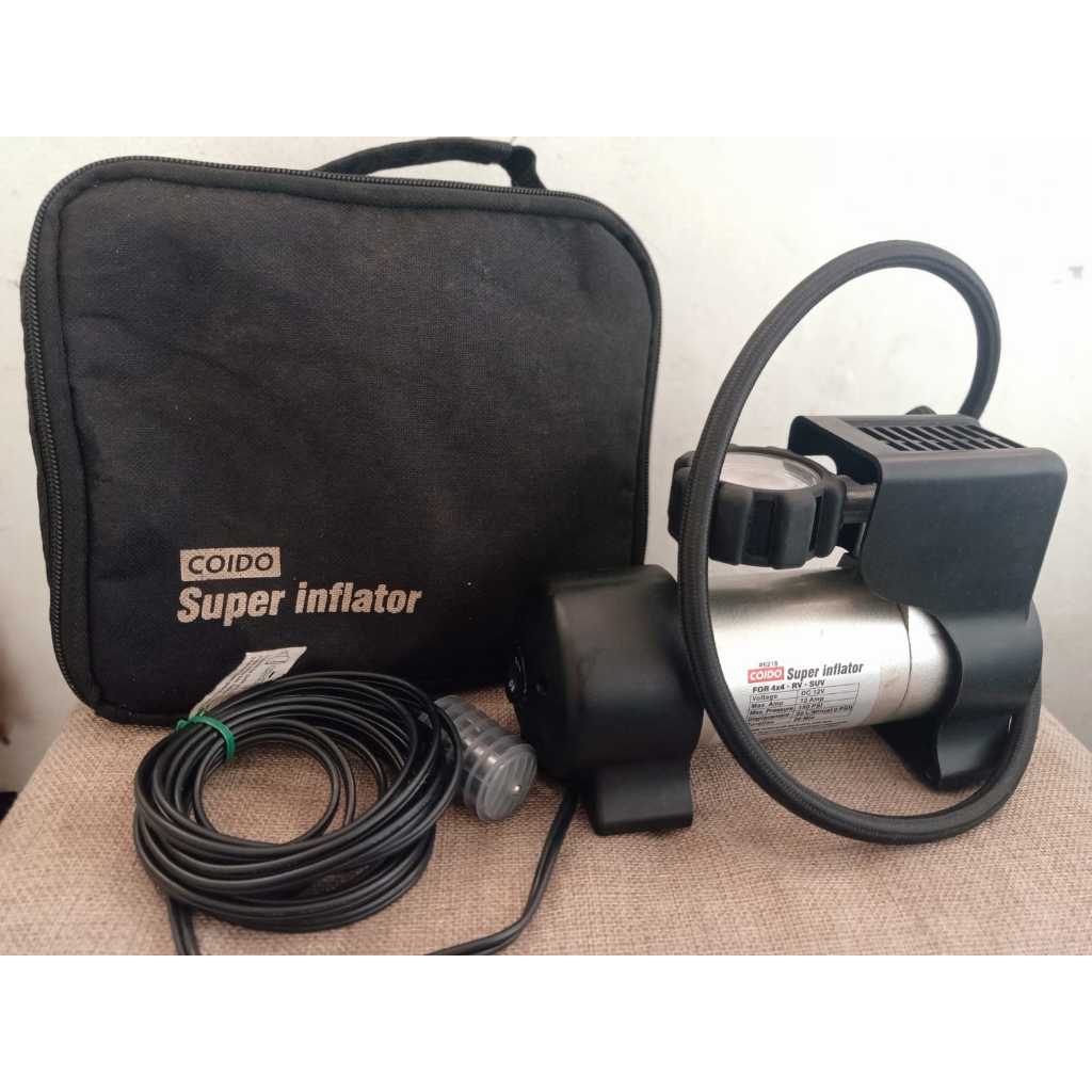 Jual Kompresor Compressor Pompa Ban Mini Coido Super Inflator 6218 ...
