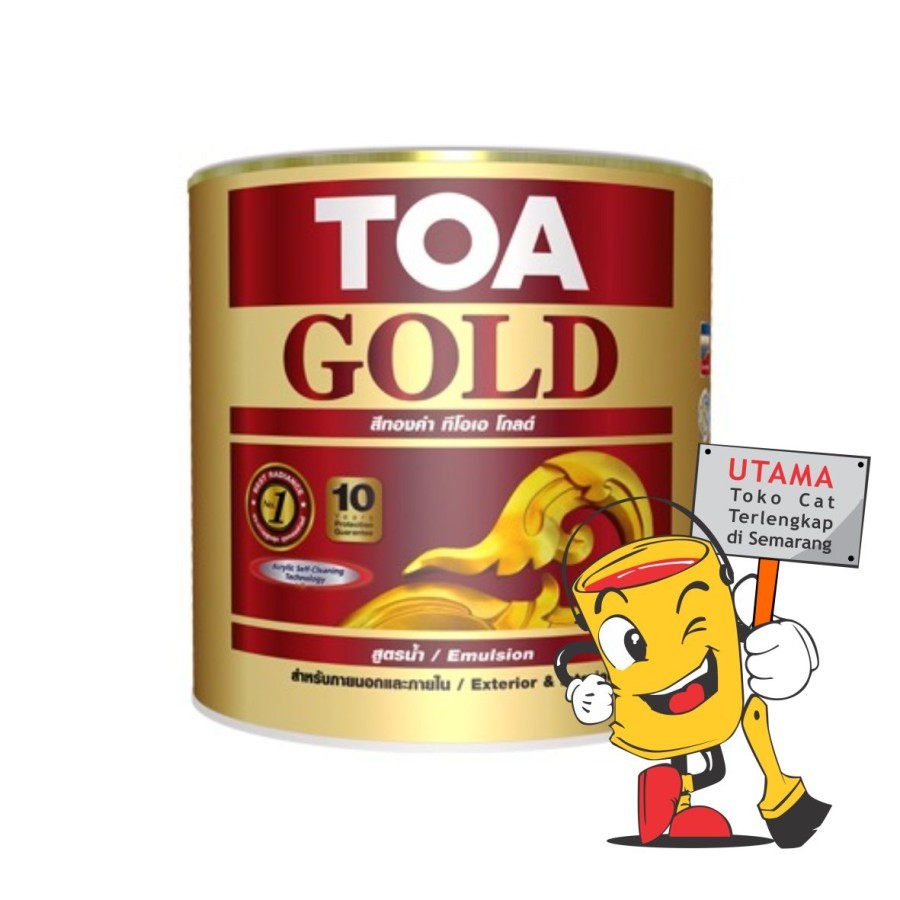 Jual TOA Gold Water Based Cat Kubah Emas GW707 Europe Gold 1 Liter ...