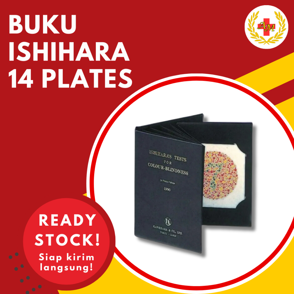 Jual Buku Ishihara / Ishihara Book /Tes buta warna mata 14 plates ...