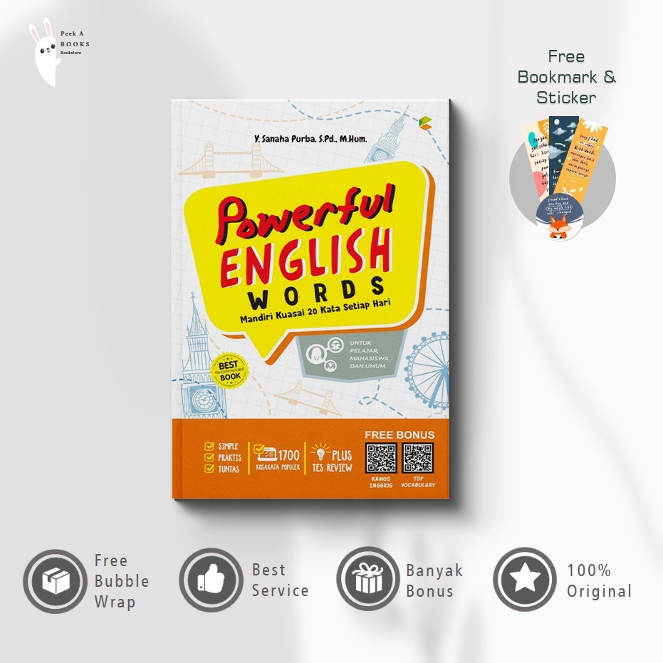 Jual Buku Powerful English Words | C-Klik Media | Shopee Indonesia