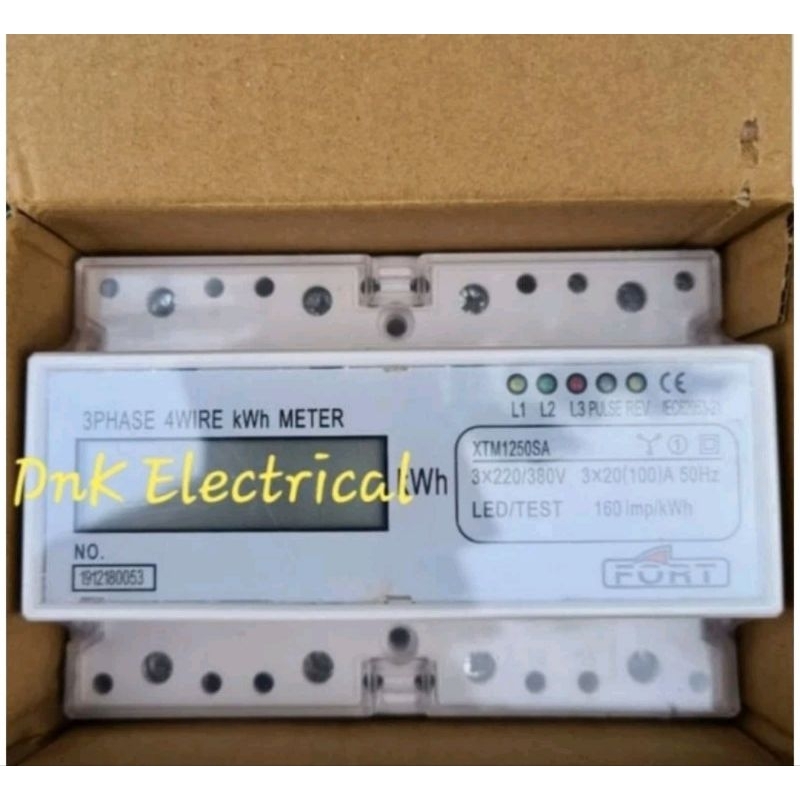 Jual KWH Meter 3 Phase Digital Direct Merk FORT XTM1250SA + Kalibrasi (Tera) | Shopee Indonesia