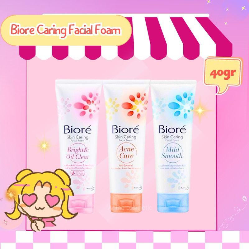 Jual Biore Skin Caring Facial Foam 40gr | Shopee Indonesia