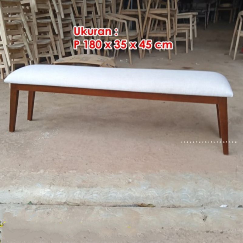 Jual Bangku Kursi Panjang Sofa Kayu Jati - Bench Minimalis Kayu Jati ...