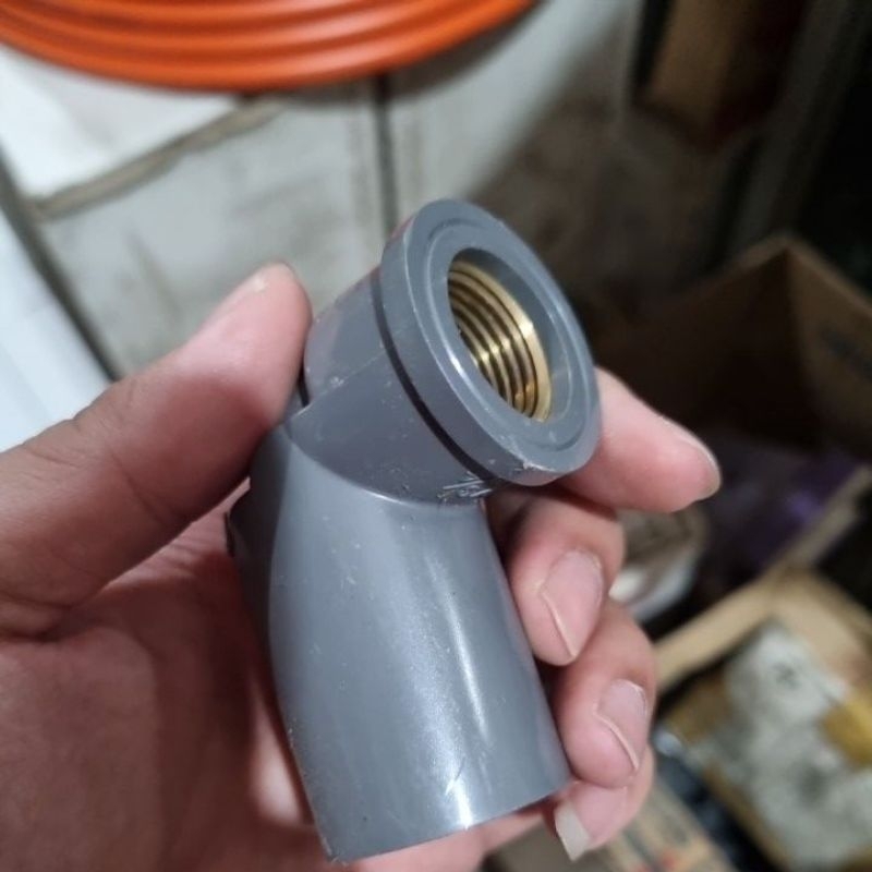 Jual KNEE DRAT DALAM KUNINGAN 1/2" x 3/4" KENI DRAT DALAM FAUCET ELBOW WITH METAL INSERT (AW ...