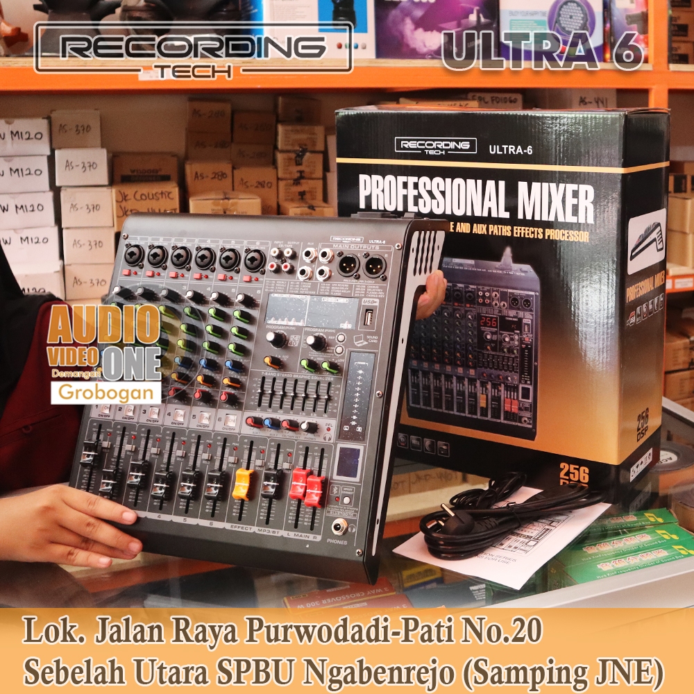 Jual Mixer Recording Tech Ultra 6 Mikser Audio 6 Chanel Efek Digital Original | Shopee Indonesia