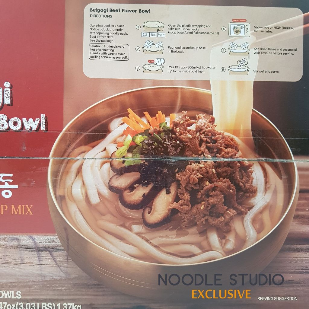 Jual Ms Miss Corea Korea Bulgogi Beef Flavor Bowl Udon Noodle Soup Instant | Shopee Indonesia