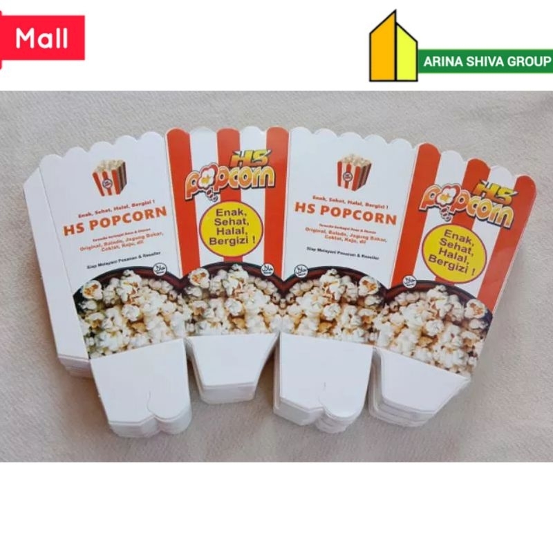 Jual 400 LEMBAR KERTAS POPCORN 12 × 6 BAHAN DUPLEK POPCORN BERKUALITAS ...
