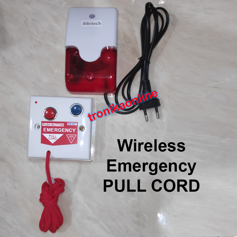 Jual EMERGENCY PULL CORD ALARM DISABLED toilet Panic button WIRELESS ...