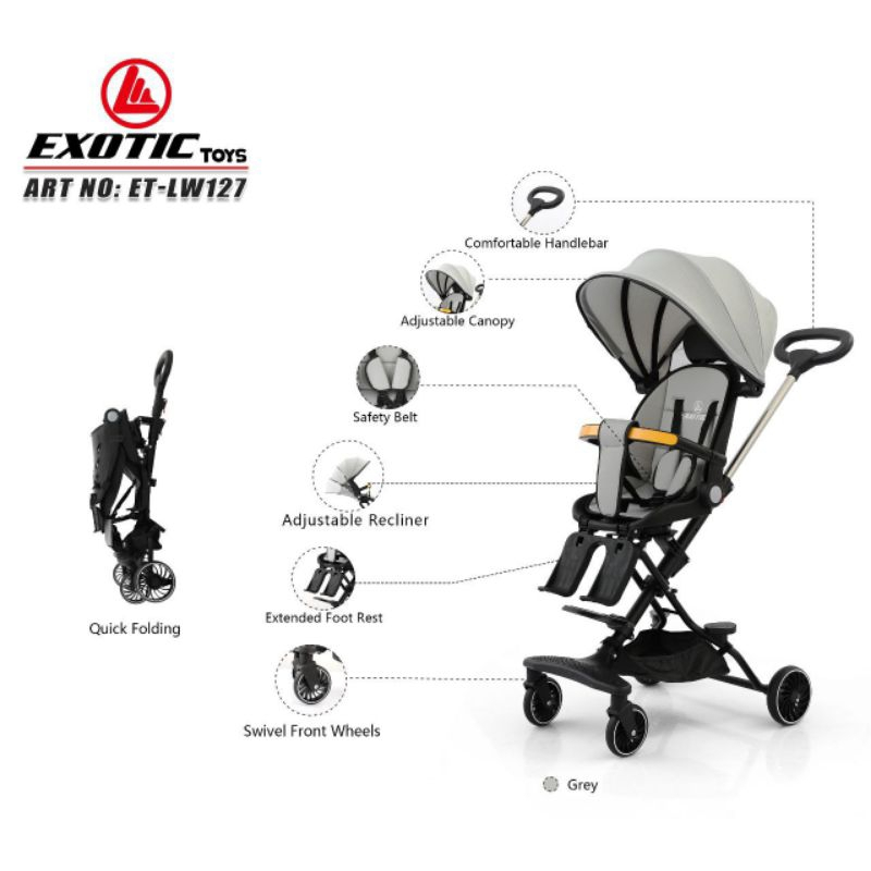 Jual (FREE KARDUS BUBBLE WRAP) MAGIC STROLLER KERETA DORONG ANAK ...