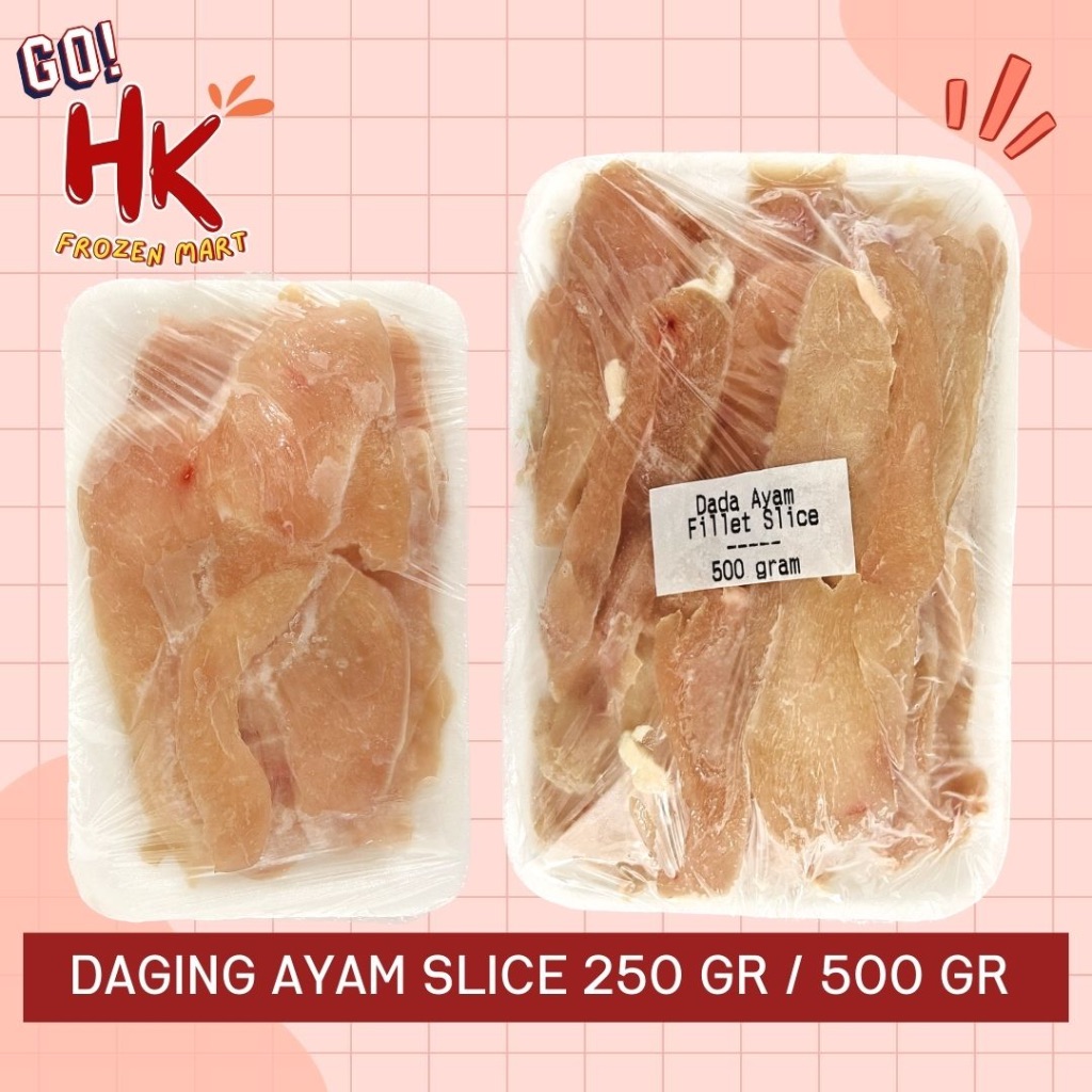 Jual Daging Ayam Slice Dada 250gr 500gr | potong tipis fillet grill ...