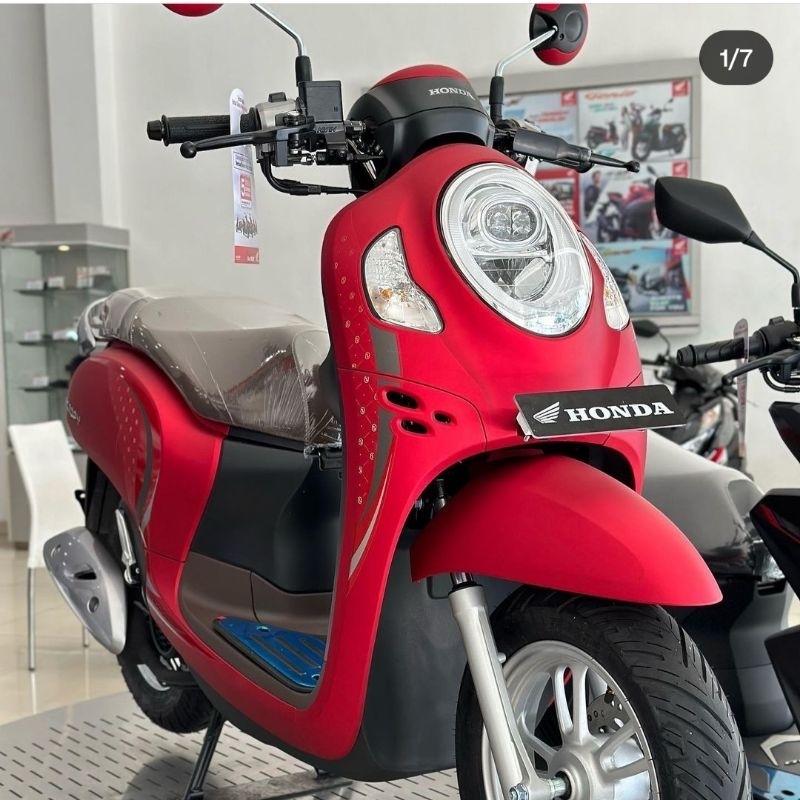 Jual Striping lis sticker standar ORI honda Scoopy 2023 merah dof ...