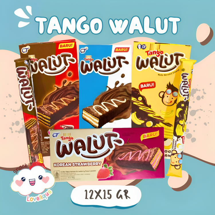 Jual Tango Walut Wafer Salut 15g 1 BOX 12pcs All Variant (Belgian Choco ...