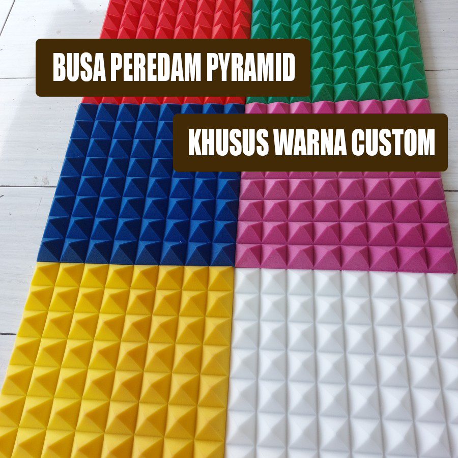 Jual Busa Peredam Suara Pyramid Warna Akustik Foam Peredam Dinding ...