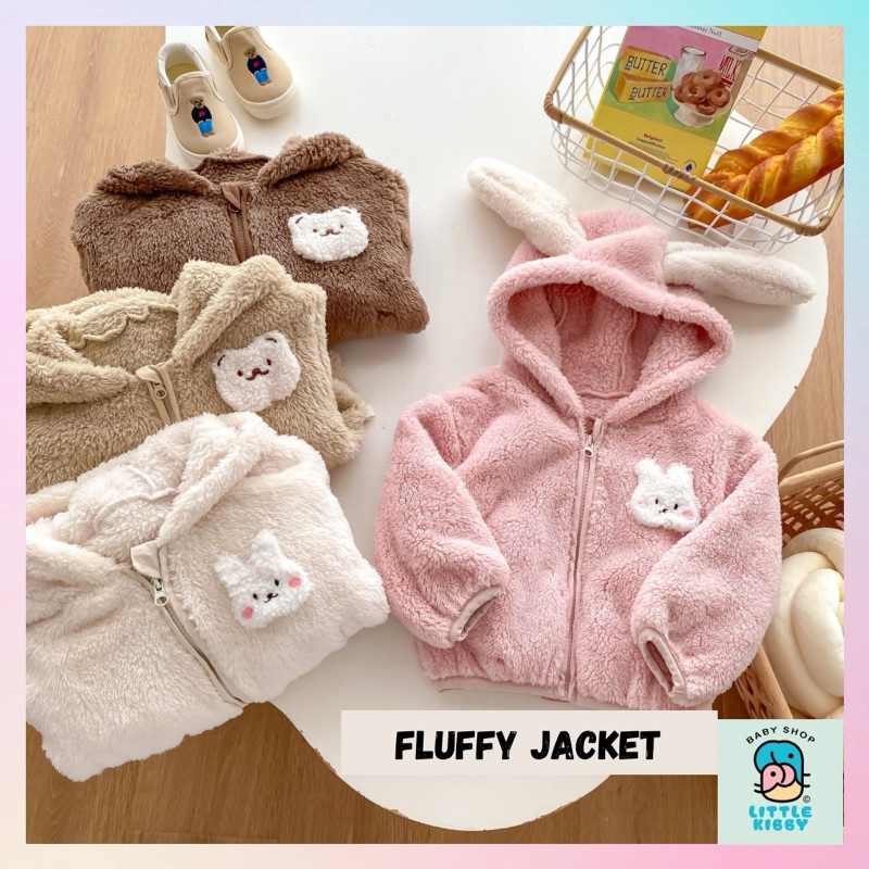 Jual LITTLE KIBBY | FLUFFY JACKET | JAKET BAYI | JAKET ANAK | JAKET ...