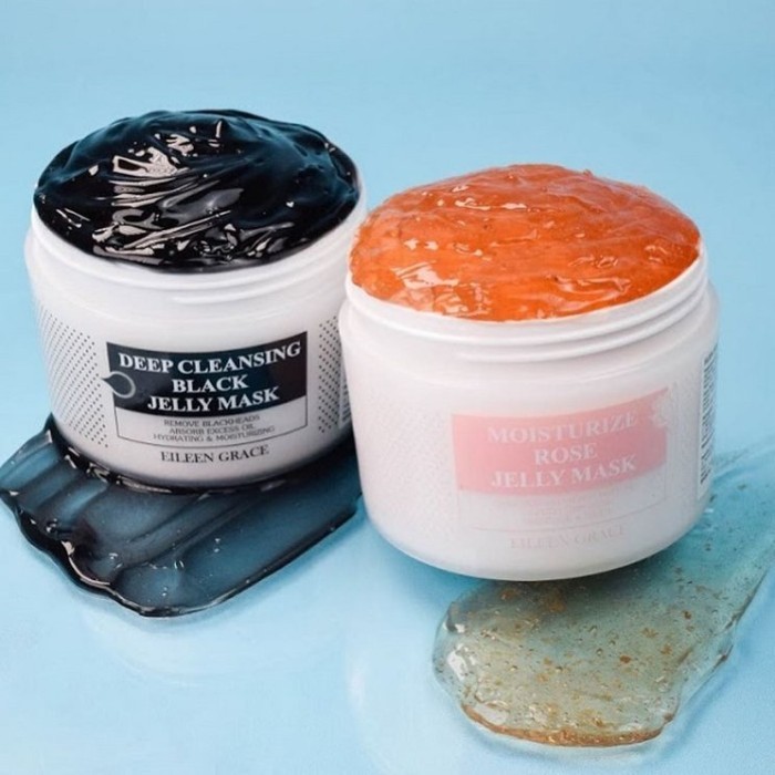 Jual Eileen Grace Deep Cleansing Black Jelly Mask / Rose Jelly Mask ...