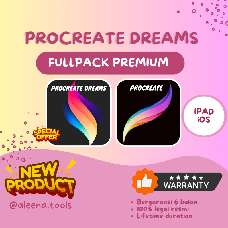 Jual PROCREATE DREAMS IPAD, PROCREATE IPAD PROCREATE POCKET LIFETIME ...